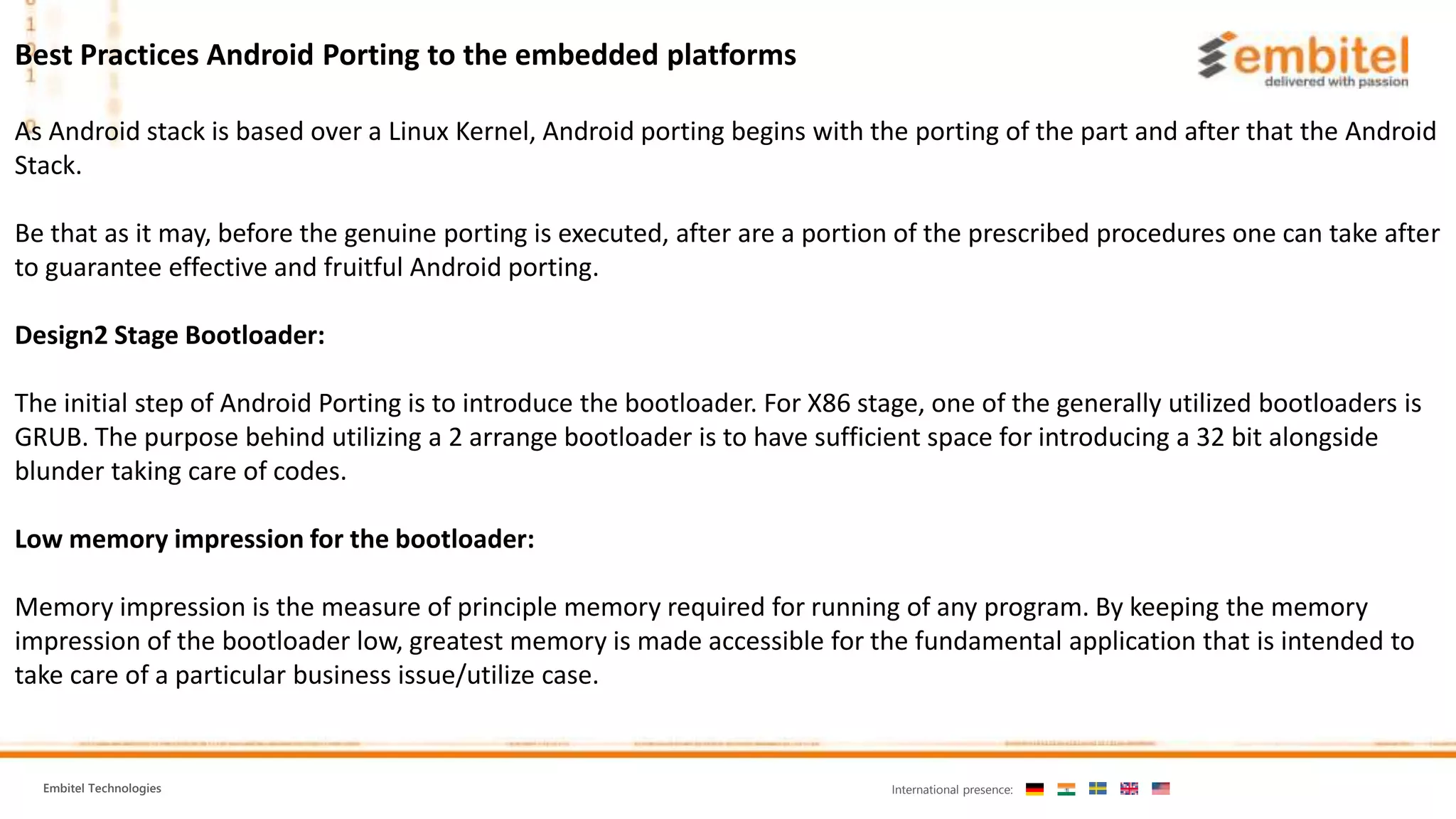 Android Porting for Embedded Platforms | PPT