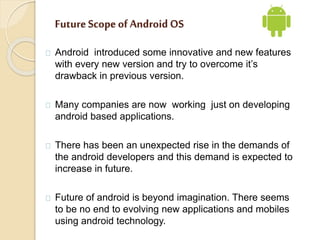 Presentation On Android OS | PPTX