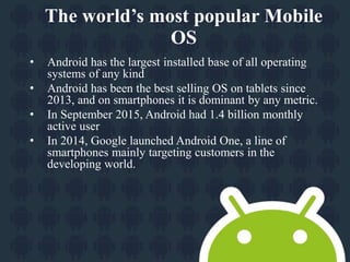 Versions of Android OS | PPTX