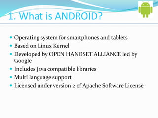 Android ppt | PPT