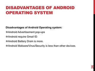 Android - An Operating System | PPTX