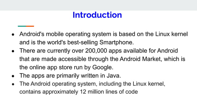 Introduction To Android - PPT | PDF
