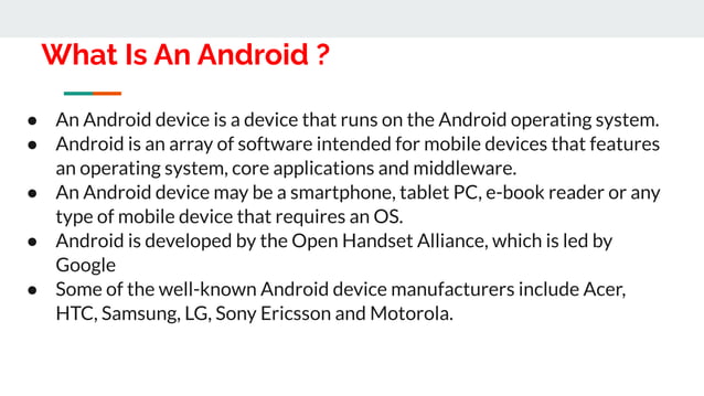 Introduction To Android - PPT | PDF