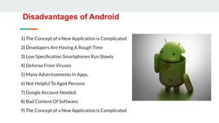 Introduction To Android - PPT | PDF