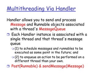 Multithreading in Android | PDF