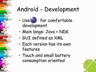 Exposure to Android Development | PPT