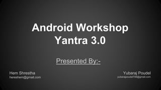 Arduino - Android Workshop Presentation | PPT