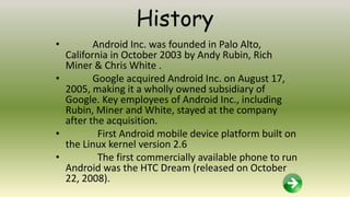 Android Presentation [Final] | PPTX | Smartphones | Consumer Electronics