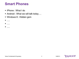 HackU 2013 : Introduction to Android programming | PPT