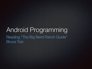 Android programming introduction | PDF