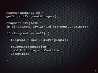 Android programming introduction | PPT