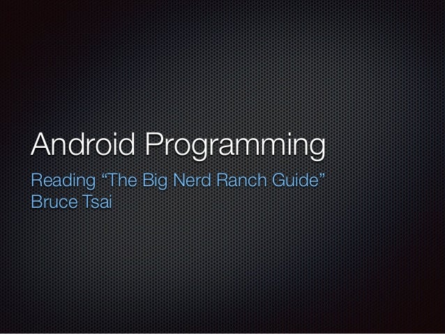 Android Programming Introduction