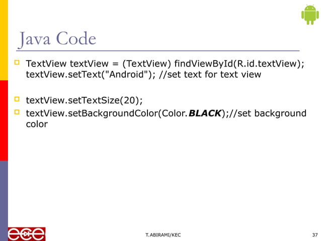 Android Application Development Programming | PPT | Free Download
