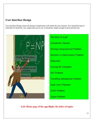 Android project report learning np complete | PDF