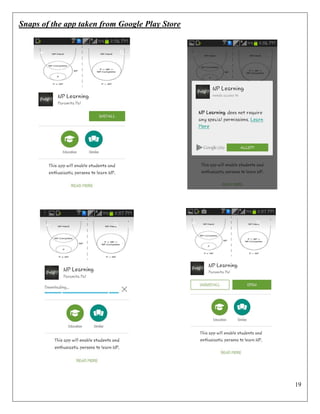 Android project report learning np complete | PDF