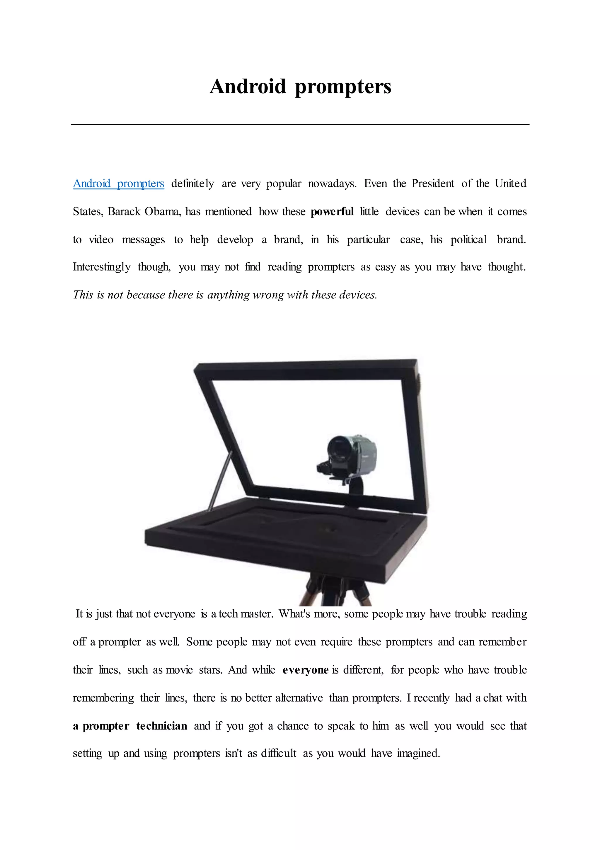 Prompters | PPTX
