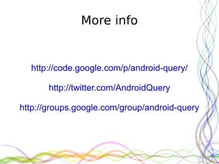 Android query | PPT