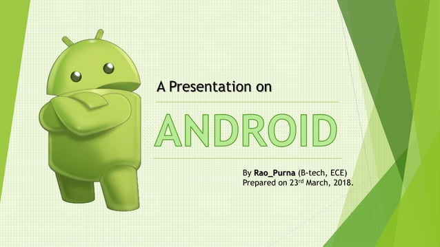 Android PPT Presentation 2018 | PPTX