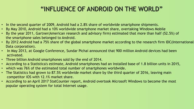 Android PPT Presentation 2018 | PPTX