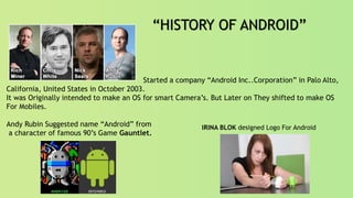 Android PPT Presentation 2018 | PPTX
