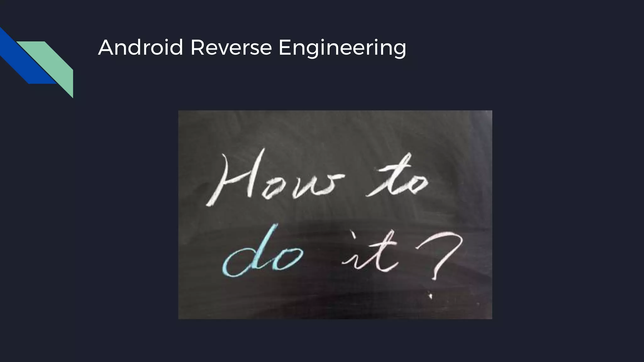 Android reverse engineering | PPTX