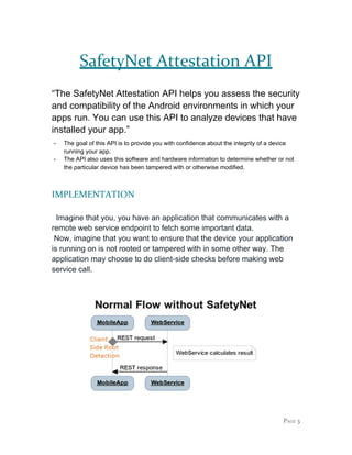 Using the Google SafetyNet API for Banking & Finance | PDF | Operating ...