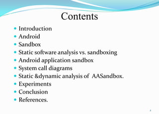 Android sandbox | PPTX