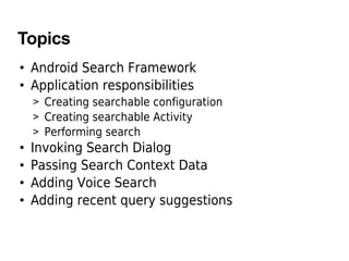 Android search | PPT