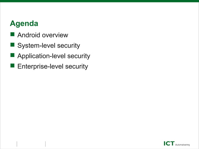 Android security in depth | ODP | Operating Systems | Computer Software ...