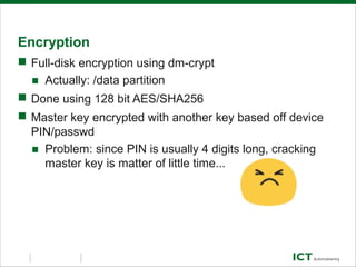 Android security in depth - extended | ODP