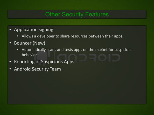 Android security model | PPTX