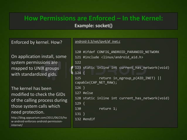 Android security model | PPTX