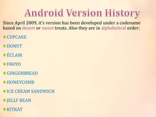 PPT on Android | PPTX | Smartphones | Consumer Electronics