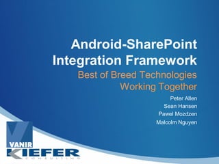 Android SharePoint | PDF | Databases | Computer Software and Applications