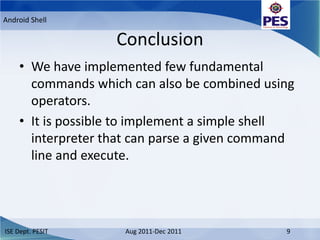 Android shellpresentation | PDF