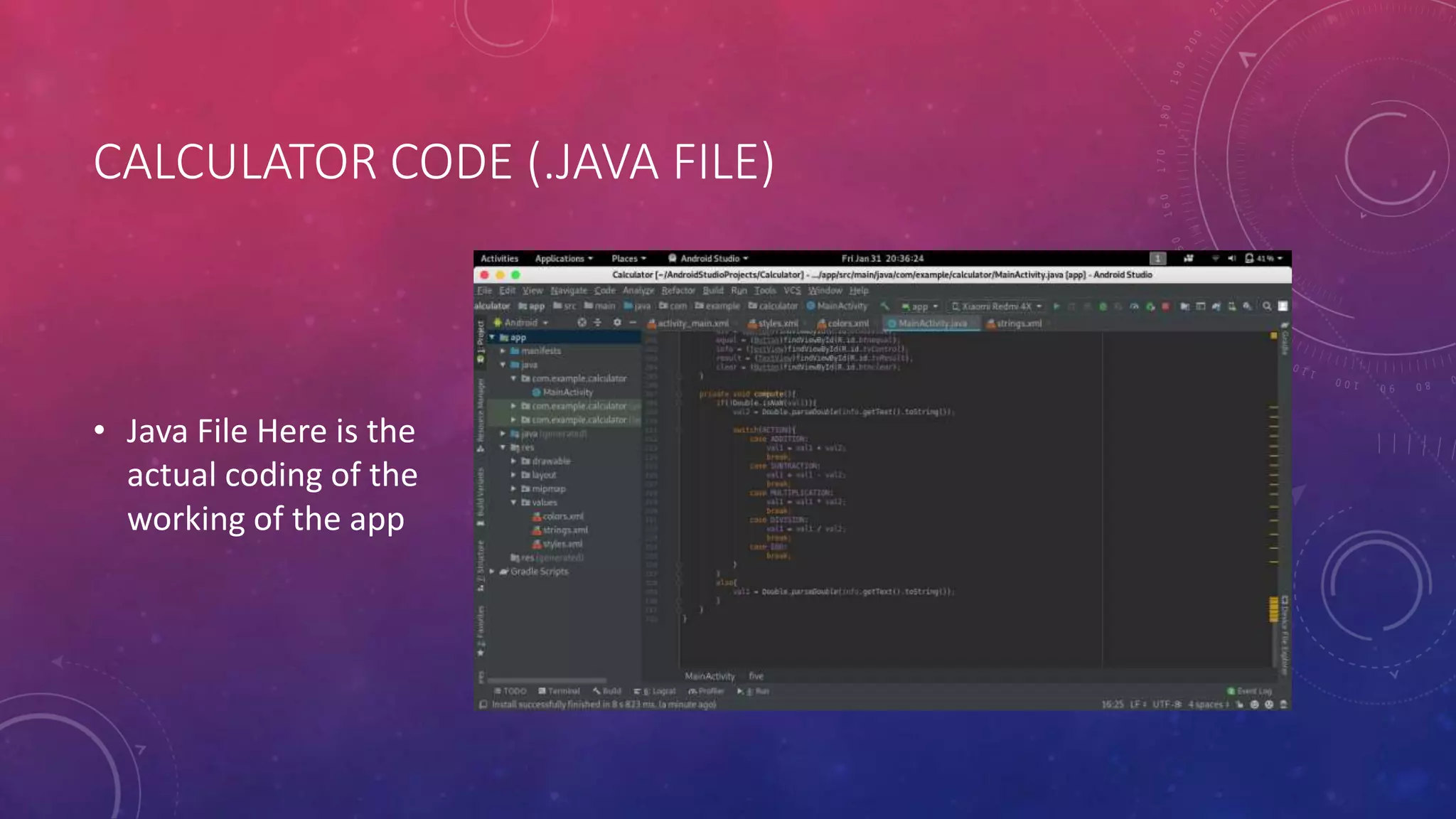 Android simple calculator | PPTX