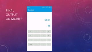 Android simple calculator | PPTX