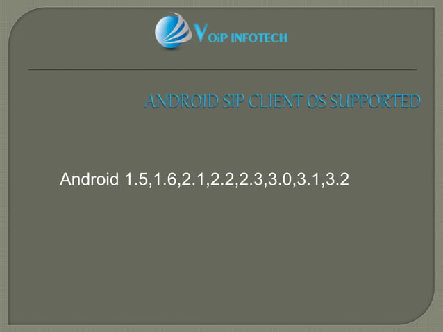 VoIP Infotech: Android sip client providers | PPT