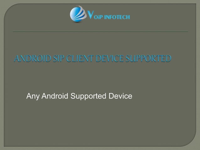 VoIP Infotech: Android sip client providers | PPT