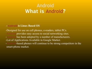 Android presentation slide | PPT