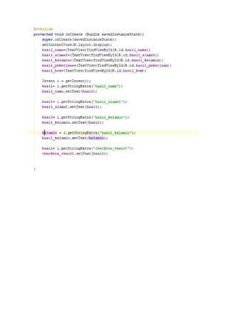 Android Spinner Radio Checkbox Button | PDF