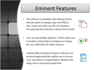 Android SQLite Database Forensics | PPTX