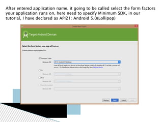 androidstudio.pptx | Operating Systems | Computer Software and Applications