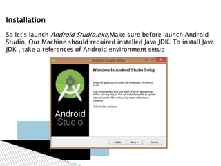 androidstudio.pptx | Operating Systems | Computer Software and Applications