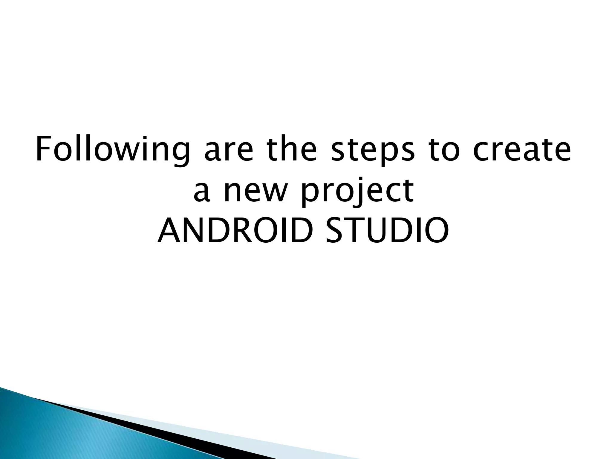 Android studio installation | PPTX