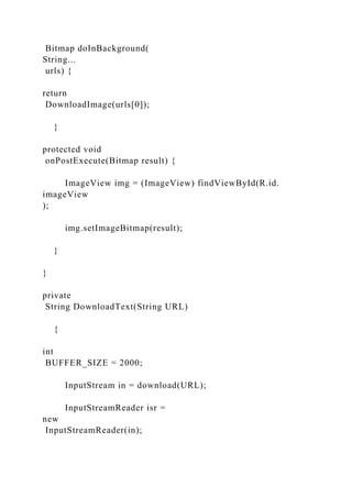 Android Studio (Java)Modify the Networking app (code given below.docx