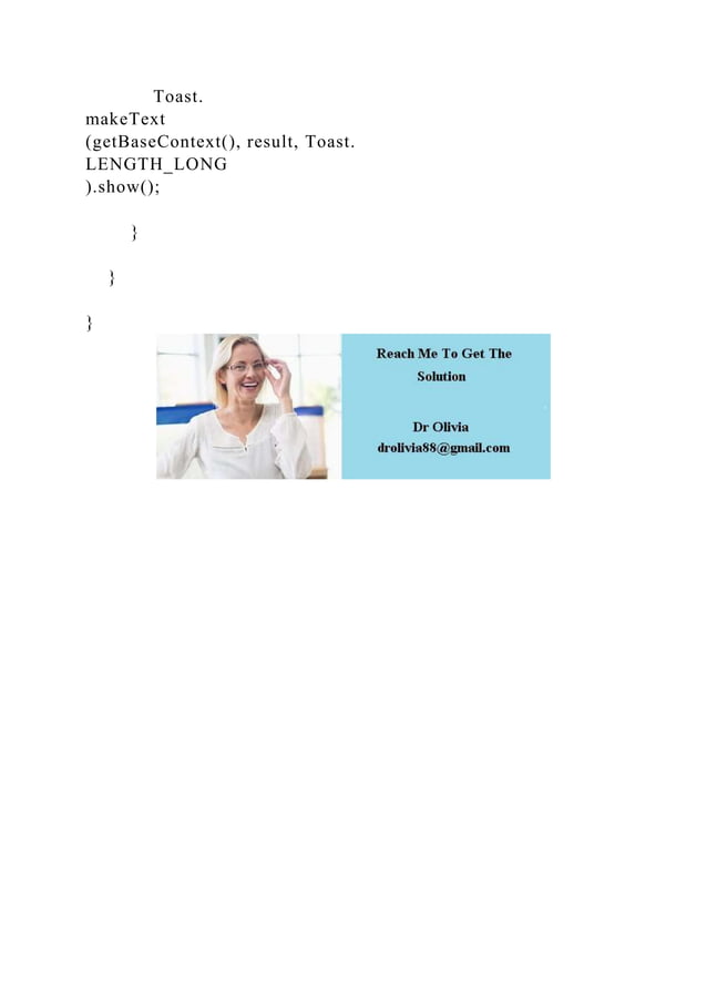 Android Studio (Java)Modify the Networking app (code given below.docx | Operating Systems ...