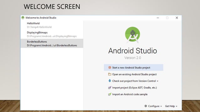 Android Studio Overview | PPTX | Operating Systems | Computer Software ...