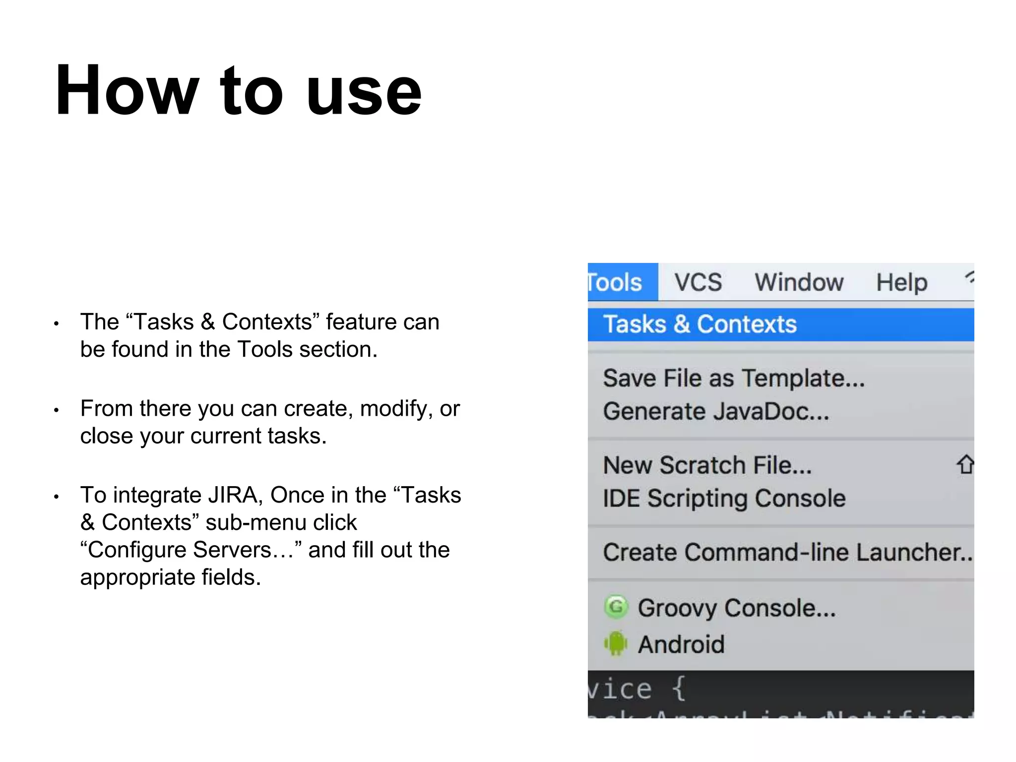 Android Studio - Tasks & Context | PPTX | Operating Systems | Computer Software and Applications