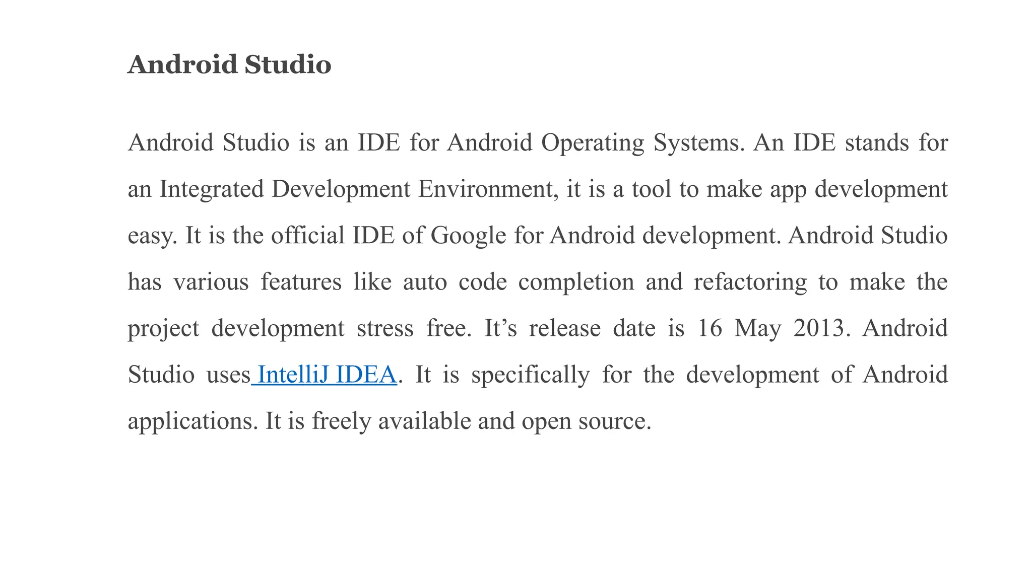 Android Studio Vs Eclipse lecture for mobile.pptx